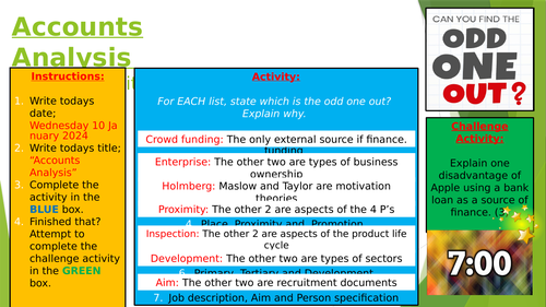 IGCSE Business Edexcel Theme 3 – 3.5 Accounts Analysis | Teaching Resources IGCSE Business Edexcel Theme 3 – 3.5 Accounts Analysis | Teaching Resources