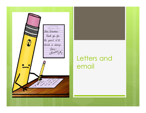 Letter and email writing | Teaching Resources