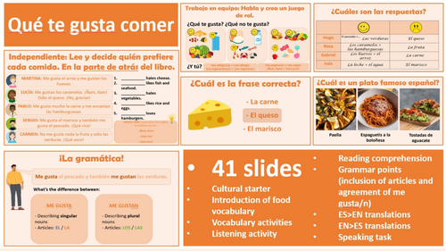 Viva 2, Module 3.1 - Qué te gusta comer | Teaching Resources
