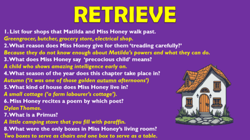 Matilda - Chapters 16 and 17 - Double Lesson! | Teaching Resources