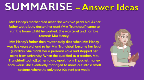 Matilda - Chapters 16 and 17 - Double Lesson! | Teaching Resources