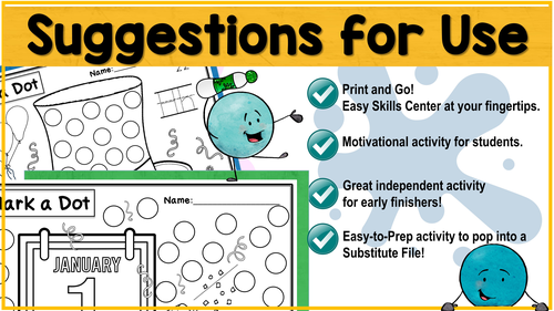 Happy New Year! Do-A-Dot Marker Printable Activity - Dot Dauber ...