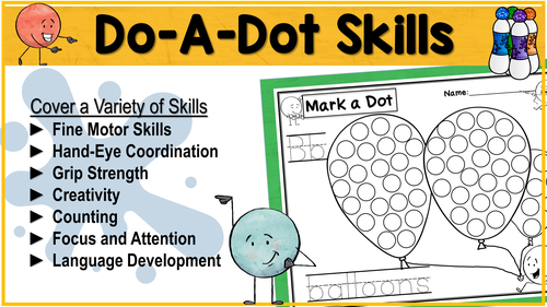 Happy New Year! Do-A-Dot Marker Printable Activity - Dot Dauber ...