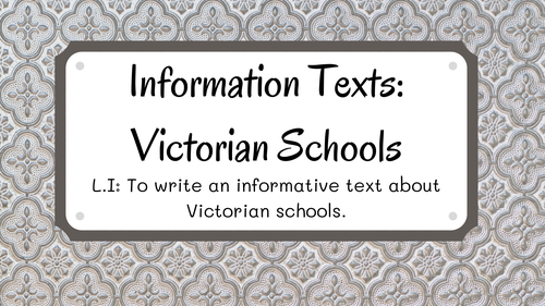Writing: Information Text - Victorian Schools | Teaching Resources