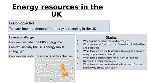Resource Management - Energy | Teaching Resources
