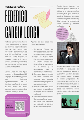 A Reading Journey into Federico García Lorca's Life and Works - FREE ...