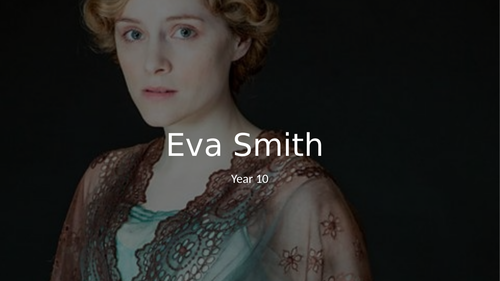 Eva Smith - Character Analysis - An Inspector Calls | Teaching Resources