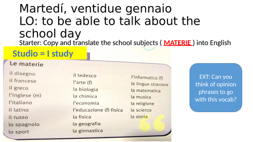 Italian School system - Scuola Italiana introduzione Bundle 2 lessons ...