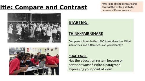 Paper 2 Question 4 Comparing The Education System | Teaching Resources