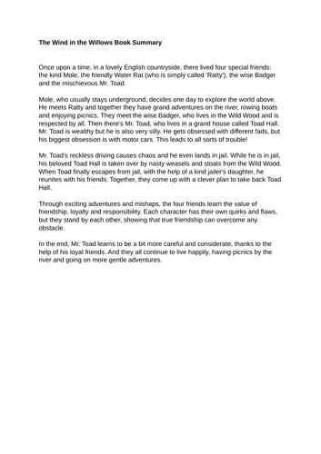 The Wind in the Willows Comprehension | Teaching Resources