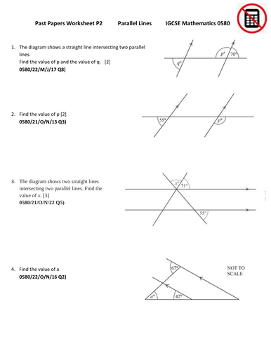 IGCSE Mathematics 0580 Topic Wise Past Papers Worksheets (Syllabus 2025 ...