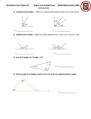 IGCSE Mathematics 0580 Topic Wise Past Papers Worksheets (Syllabus 2025 ...