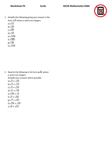 IGCSE Mathematics 0580 Topic Wise Past Papers Worksheets (Syllabus 2025 ...