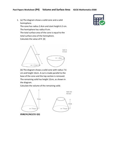 IGCSE Mathematics 0580 Topic Wise Past Papers Worksheets (Syllabus 2025 ...