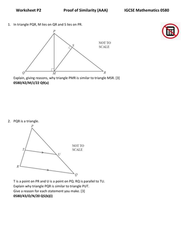 IGCSE Mathematics 0580 Topic Wise Past Papers Worksheets (Syllabus 2025 ...