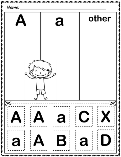 Alphabet Sort Activities and Letter Recognition Printables Literacy ...