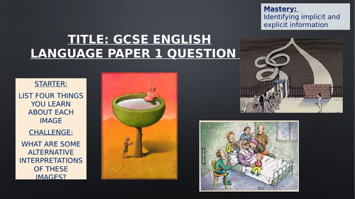 GCSE English Language Paper 1 LESSONS | Teaching Resources