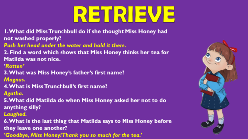 Matilda - Chapters 18 and 19 - Double Lesson! | Teaching Resources