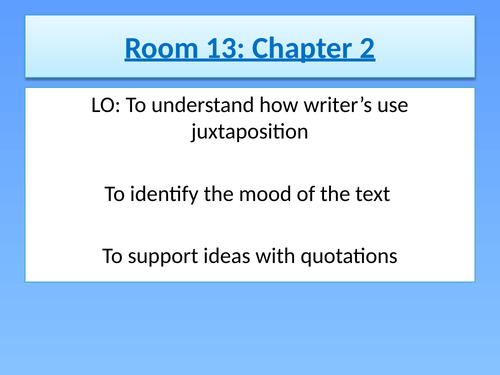 Room 13 | Teaching Resources