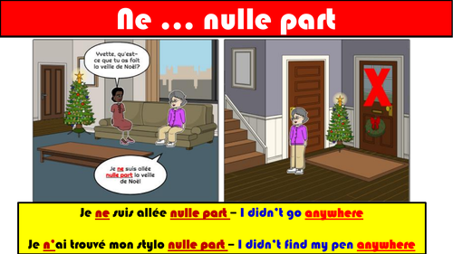 French Christmas: Negatives (Key Stage 4) | Teaching Resources
