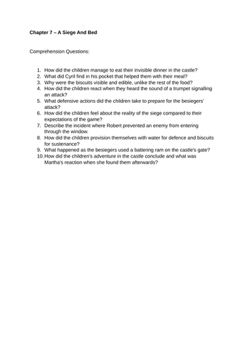 Five Children and It Comprehension | Teaching Resources