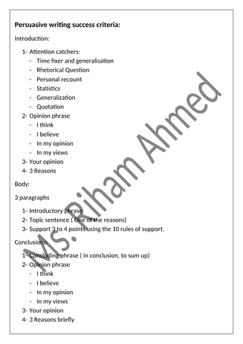 Persuasive Writing | Teaching Resources