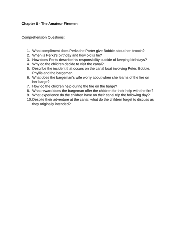 The Railway Children Comprehension | Teaching Resources