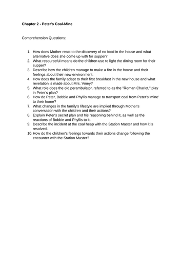 The Railway Children Comprehension | Teaching Resources