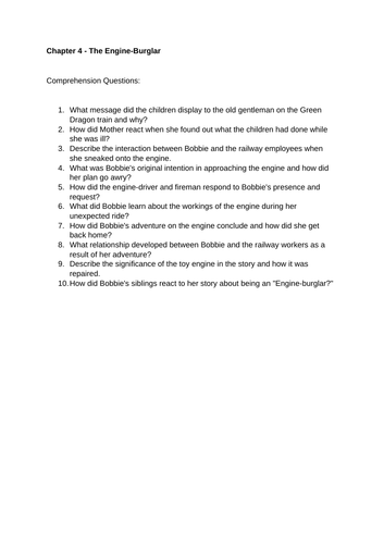 The Railway Children Comprehension | Teaching Resources