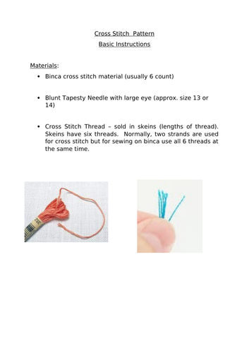 KS2 Cross Stitch Pattern on Binca -Positive Mind Set- Dream, Hope ...