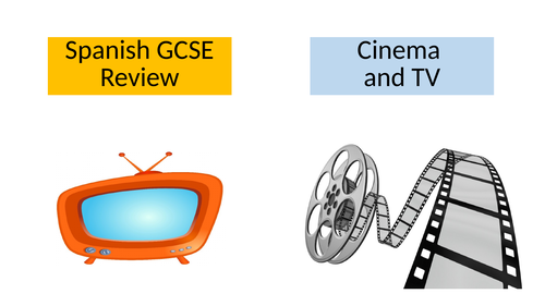 Spanish GCSE Cinema and TV review | Teaching Resources