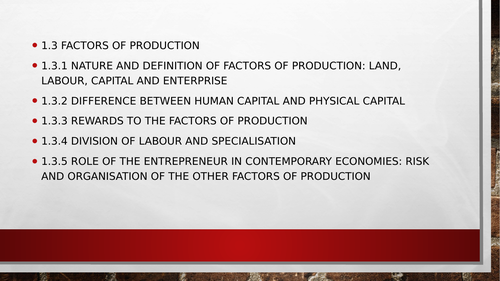 YEAR 12 ECONOMICS CAMBRIDGE PRESENTATIONS: Powerpoint notes | Teaching ...