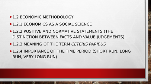 YEAR 12 ECONOMICS CAMBRIDGE PRESENTATIONS: Powerpoint notes | Teaching ...