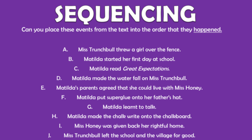 Matilda - Chapters 20 and 21 - Double Lesson! | Teaching Resources