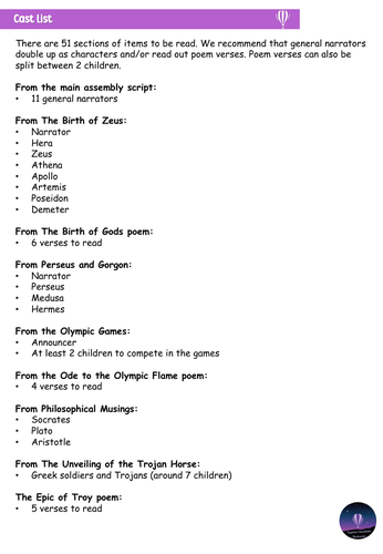 Ancient Greece KS2 Class Assembly - Script, Poems, Acting Scenes | Teaching Resources