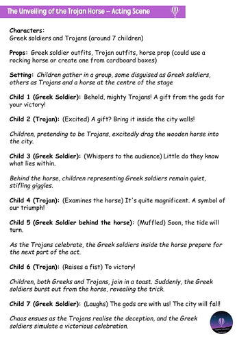 Ancient Greece KS2 Class Assembly - Script, Poems, Acting Scenes ...