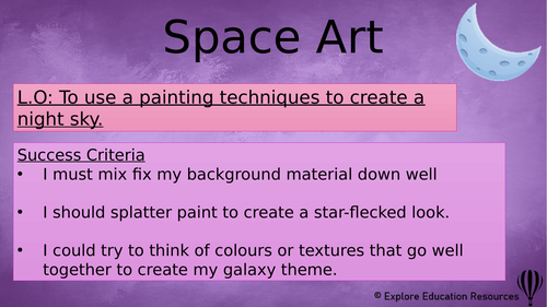 KS1 Space Art Unit - 5 Outstanding Lessons | Teaching Resources