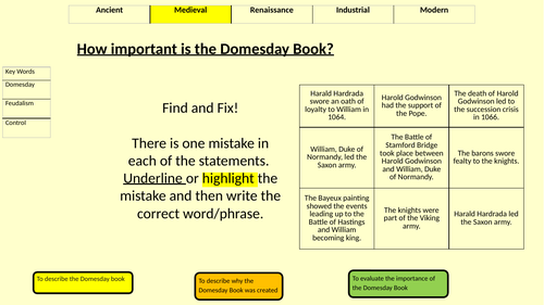 The Domesday book | Teaching Resources