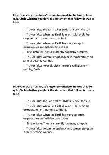 Key stage 3 Climate Change SOW new 2024 | Teaching Resources