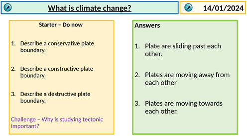 Key stage 3 Climate Change SOW new 2024 | Teaching Resources