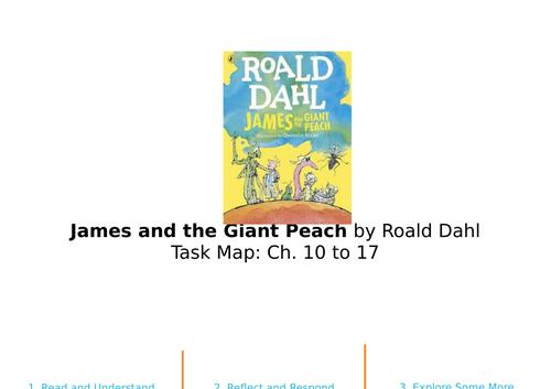 James and the Giant Peach by Roald Dahl - Task Maps | Teaching Resources
