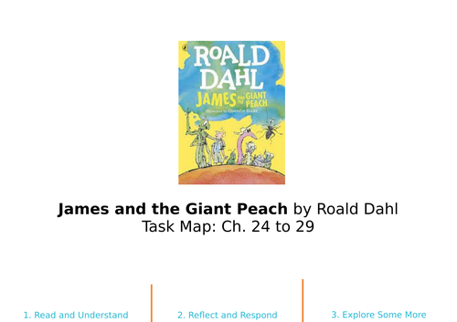 James and the Giant Peach by Roald Dahl - Task Maps | Teaching Resources