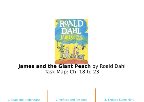 James and the Giant Peach by Roald Dahl - Task Maps | Teaching Resources