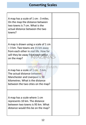 Level 1 Functional Skills Maths - Maps and Scales Workbook | Teaching ...