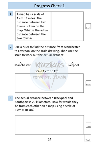 Level 1 Functional Skills Maths - Maps and Scales Workbook | Teaching ...