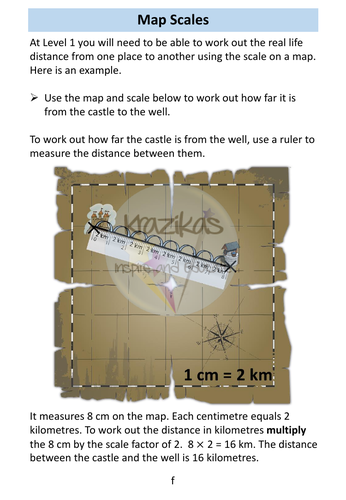 Level 1 Functional Skills Maths - Maps and Scales Workbook | Teaching ...