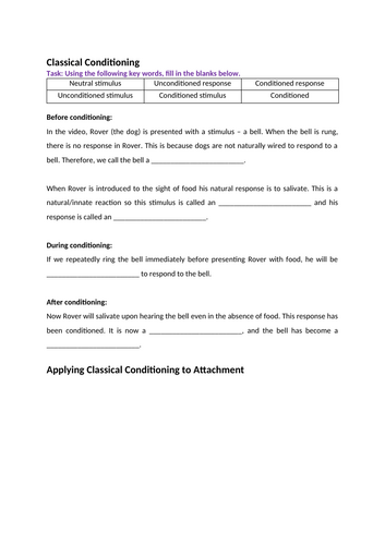 Complete Approaches Lessons - A-Level Psychology AQA, PPTS and ...