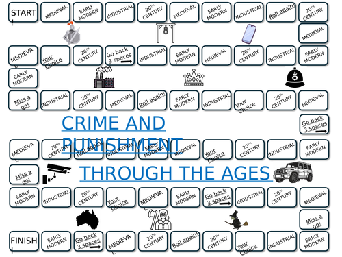 GCSE History Crime and Punishment Revision Games | Teaching Resources