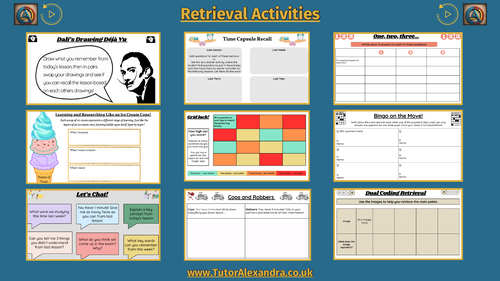 Retrieval Activities, Starters, Plenaries, Revision | Teaching Resources