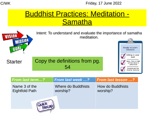 AQA RS GCSE Buddhist Practices Bundle | Teaching Resources AQA RS GCSE Buddhist Practices Bundle | Teaching Resources